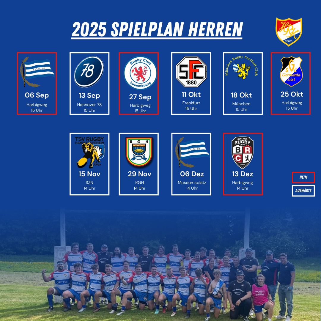 Rugby-Bundesliga Tabelle & Spielplan